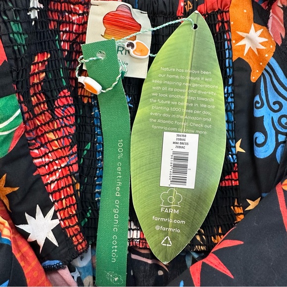 FARM Rio | Dresses | Nwt Farm Rio Zodiac Organic Cotton Mini Dress ...